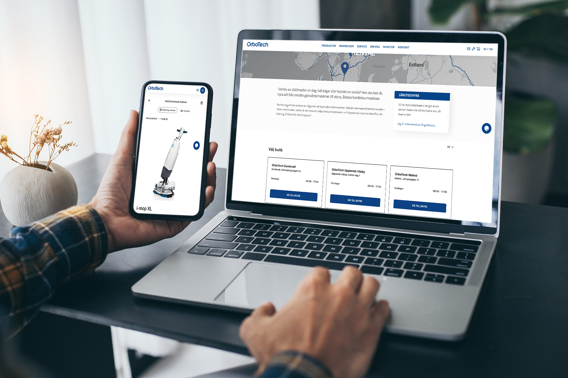 Hyr din städmaskin via OrboTech Rental - OrboTech
